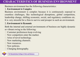 Business Environment-Concepts, Characteristics and Significance | PPT