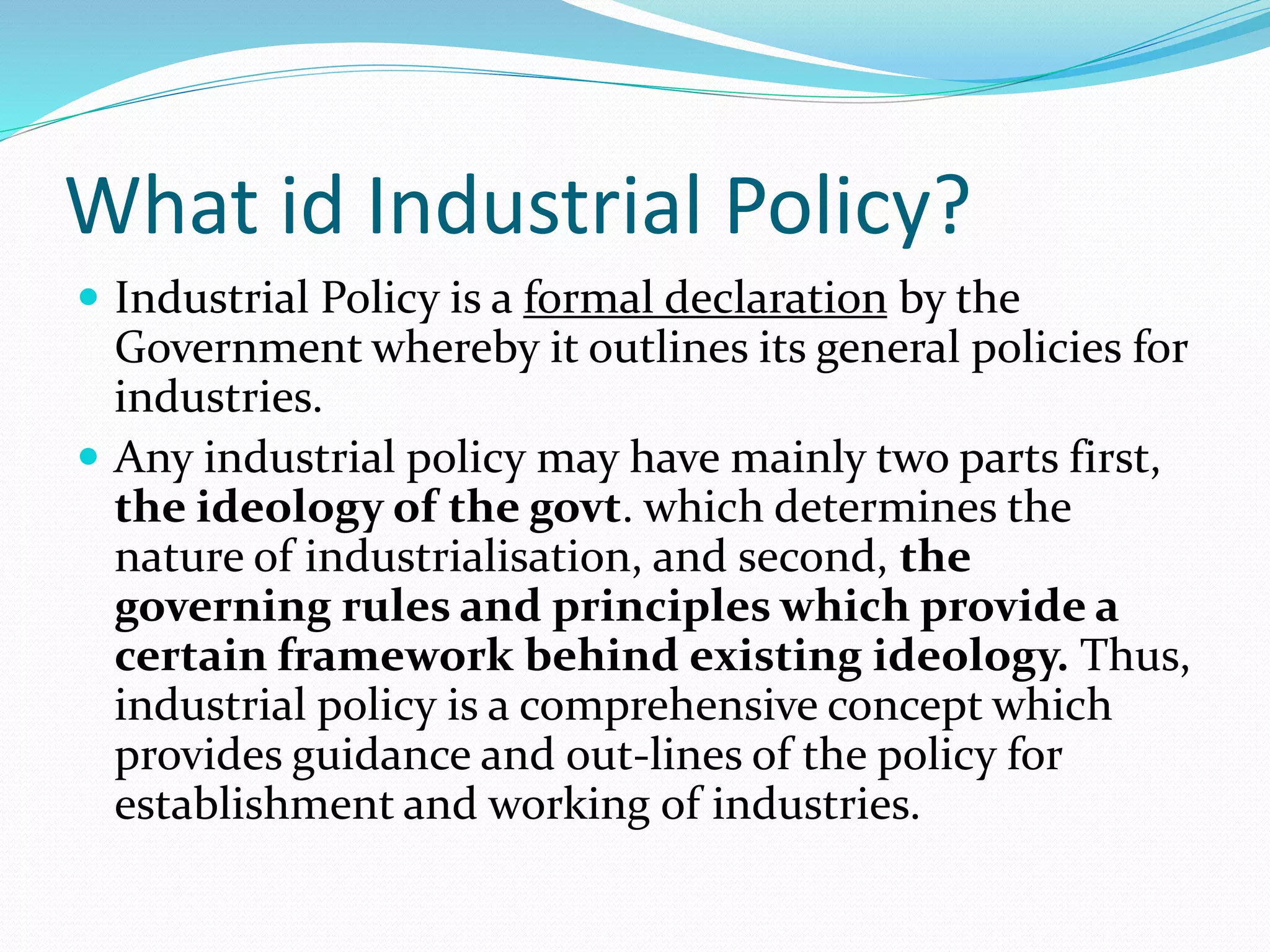 Business environment- Economic Planning & Industrial Policy | PPTX