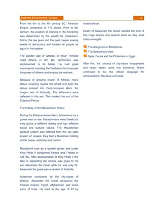 Business environment - Greece | PDF