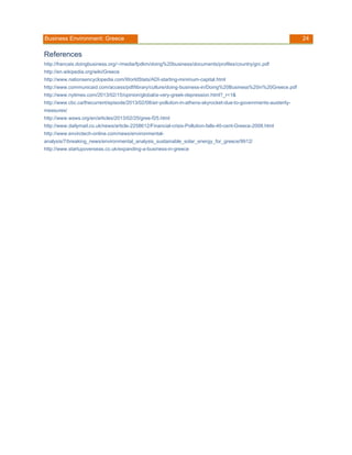 Business environment - Greece | PDF