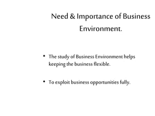 Business environment introduction | PPT