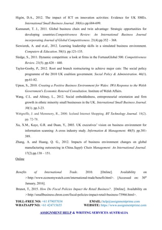 Business Environment Assignment Sample - Assignment Prime Australia ...