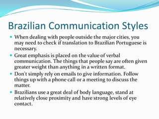 Business environment in brazil | PPTX