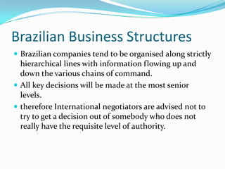 Business environment in brazil | PPTX