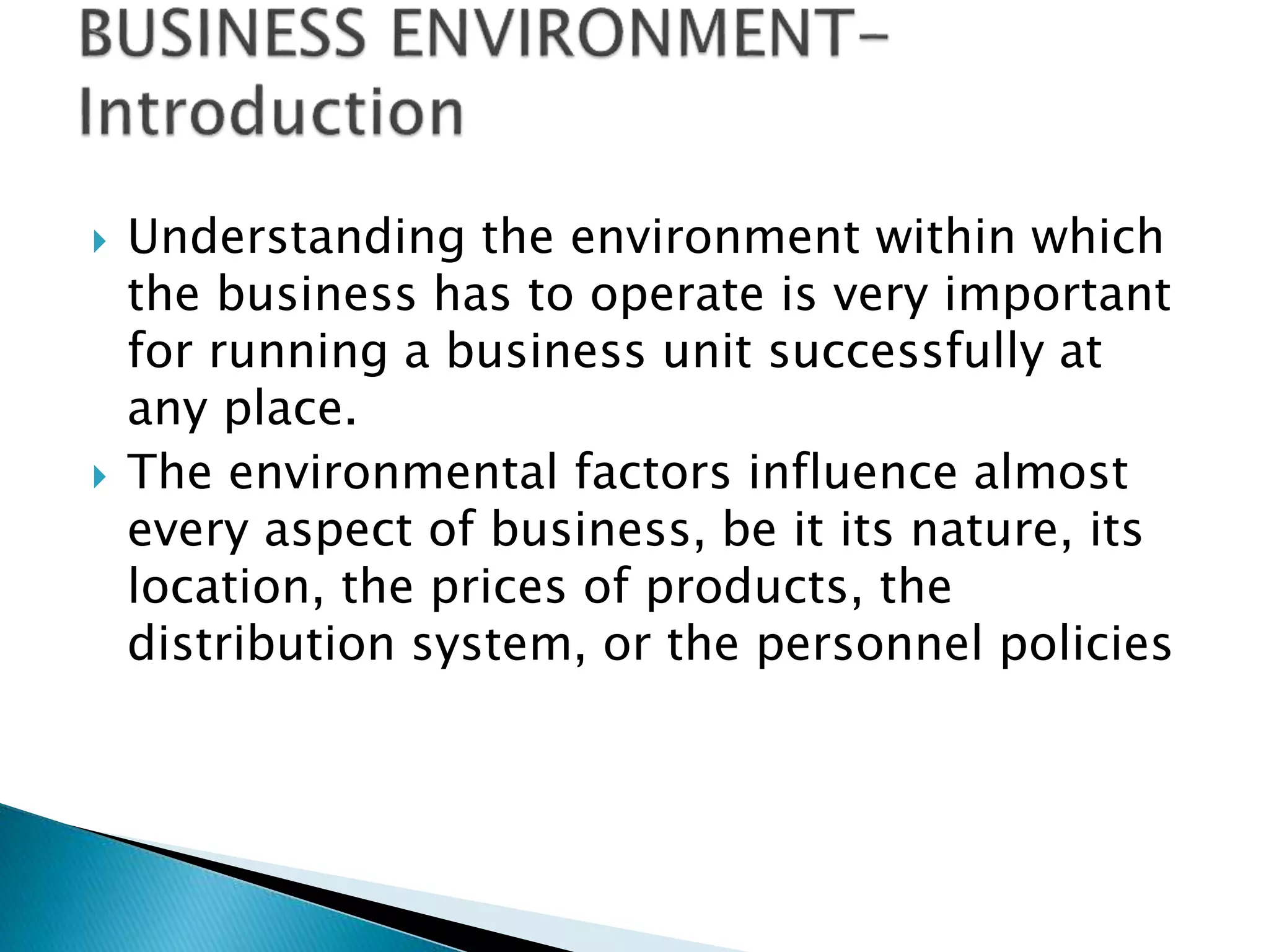Business environment ppt | PPSX