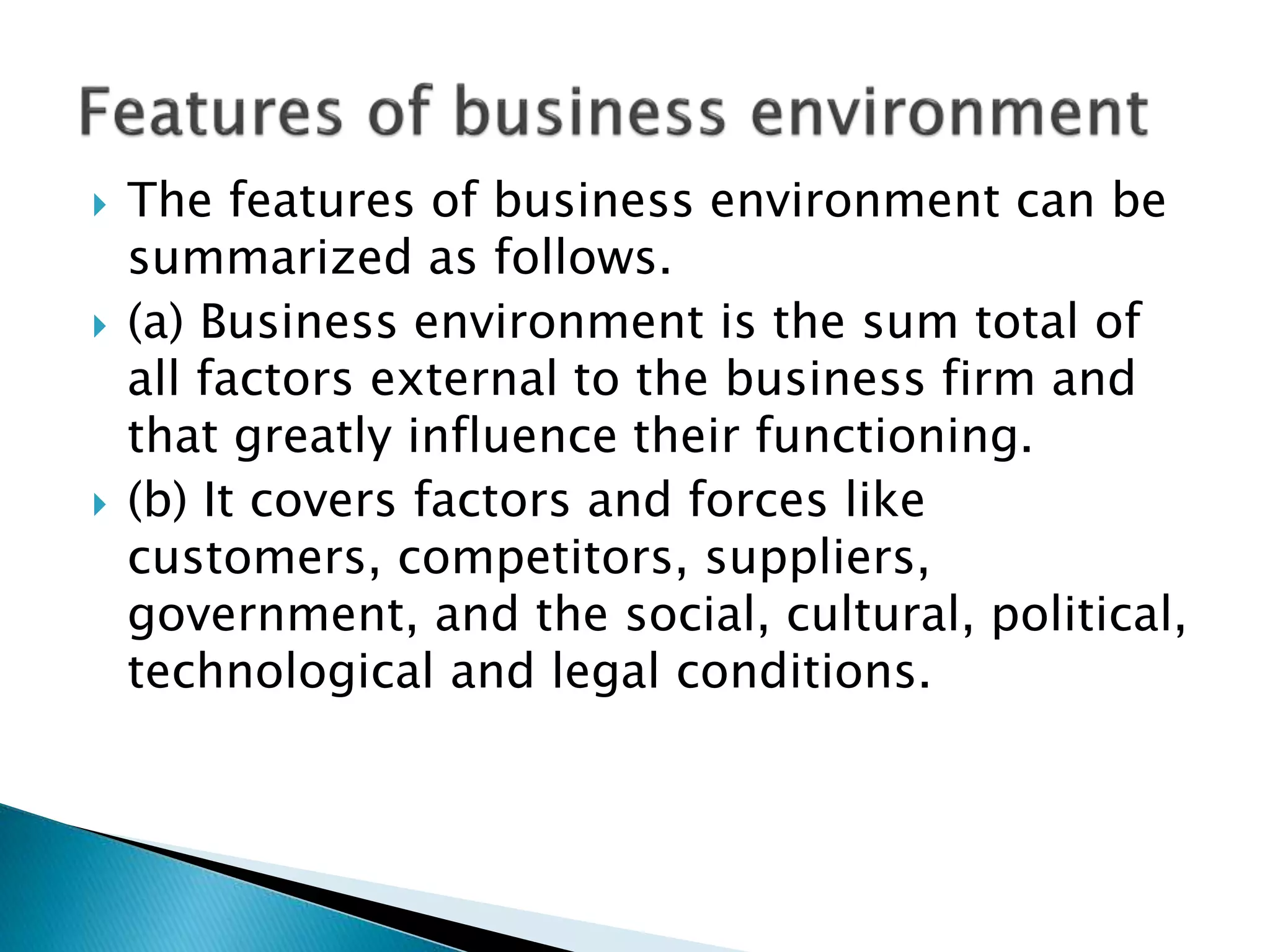 Business environment ppt | PPSX