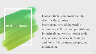 Indicators of globalisation | PPTX