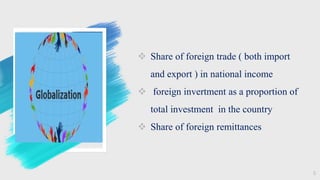 Indicators of globalisation | PPTX