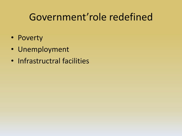 Business environment ppt on role of government | PPTX