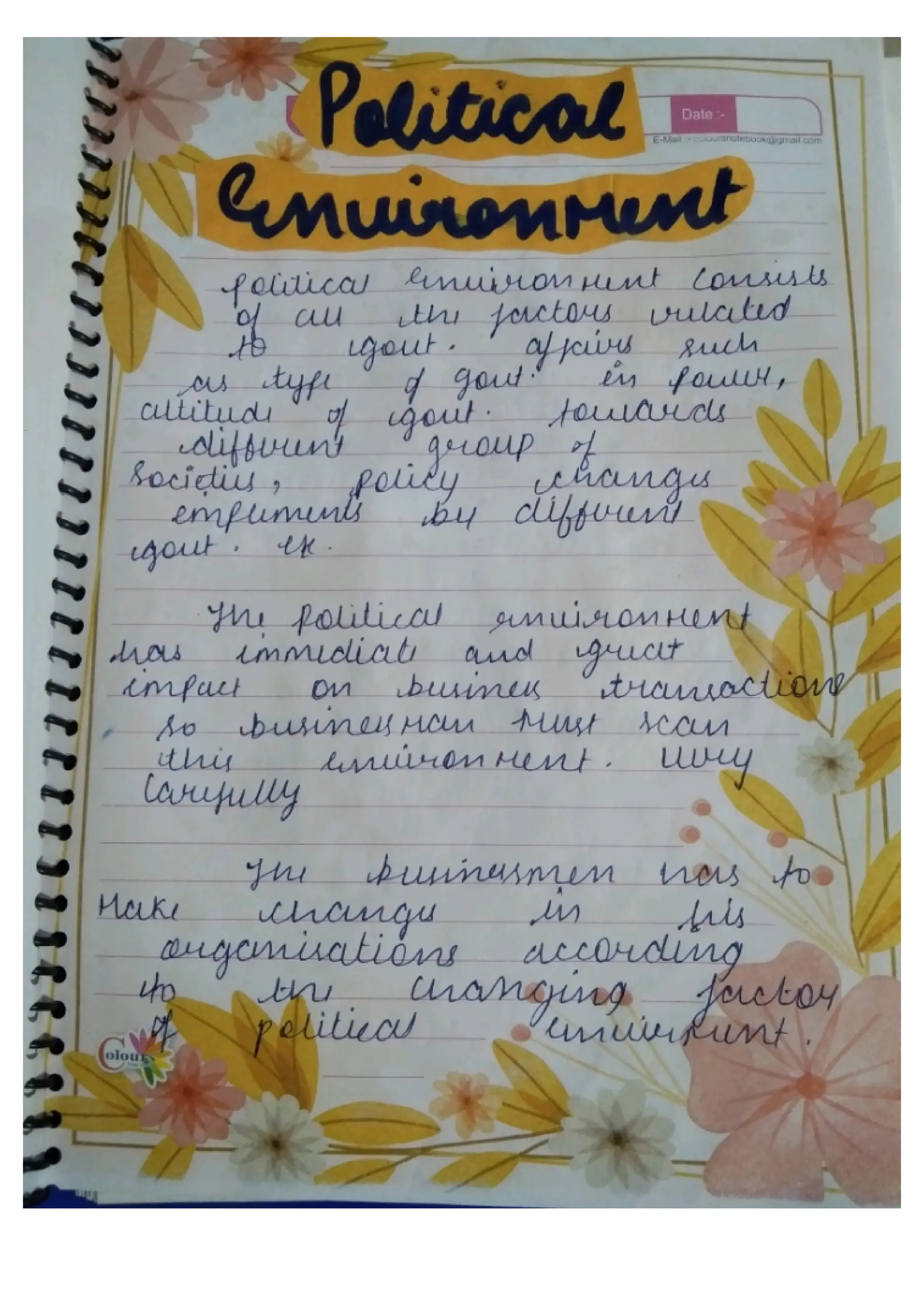 business environment project class 12th CBSC | PDF