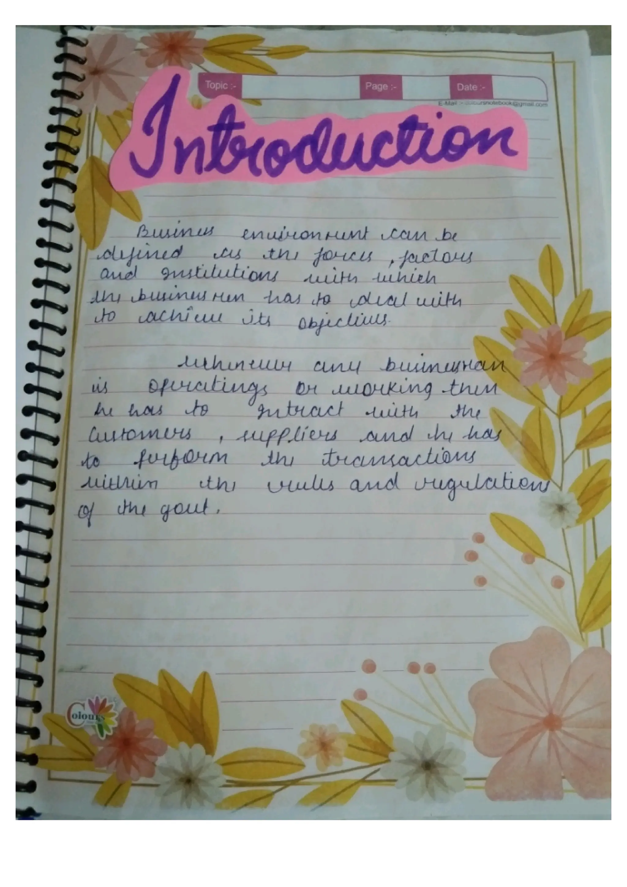 business environment project class 12th CBSC | PDF