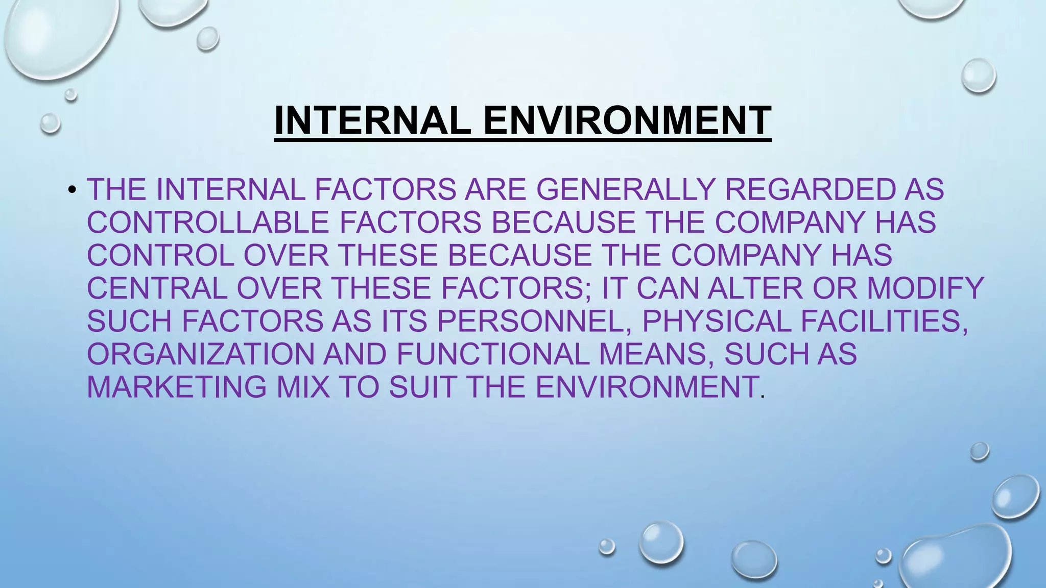 Business environments presentation | PPTX