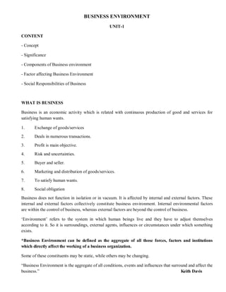 Business Environment | PDF | Green Solutions | Business