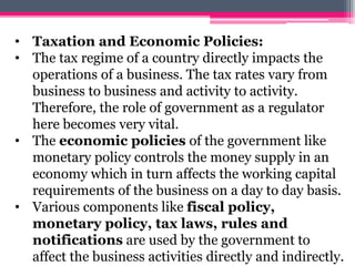 Business Environment Unit 2.pptx MBA R19 | PPTX