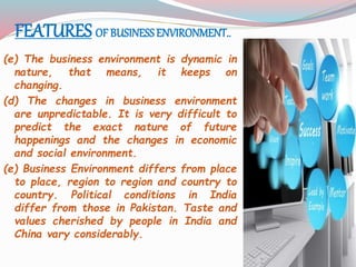 Business Environment- Features,Meaning,Importance,Objectives & Porter's ...