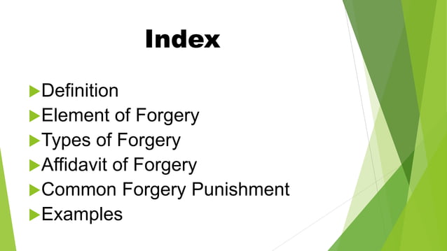 Forgery | PPTX