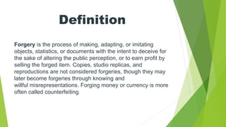 Forgery | PPT