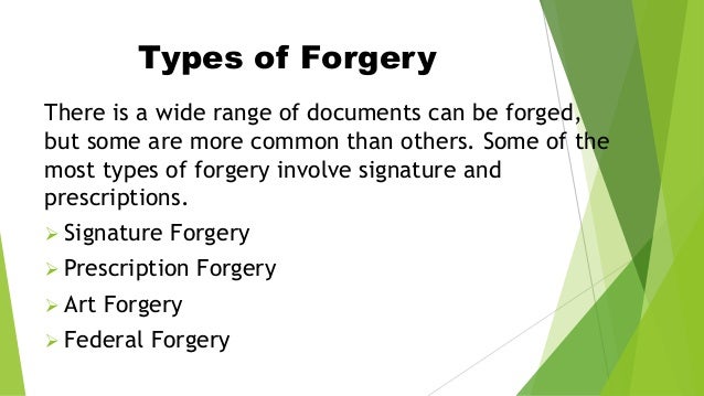 Forgery
