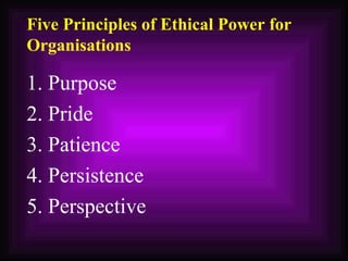Business & ethical framework | PPT