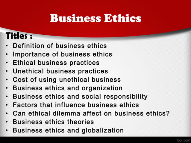 Business ethics.. | PPT | Business | Business and Finance