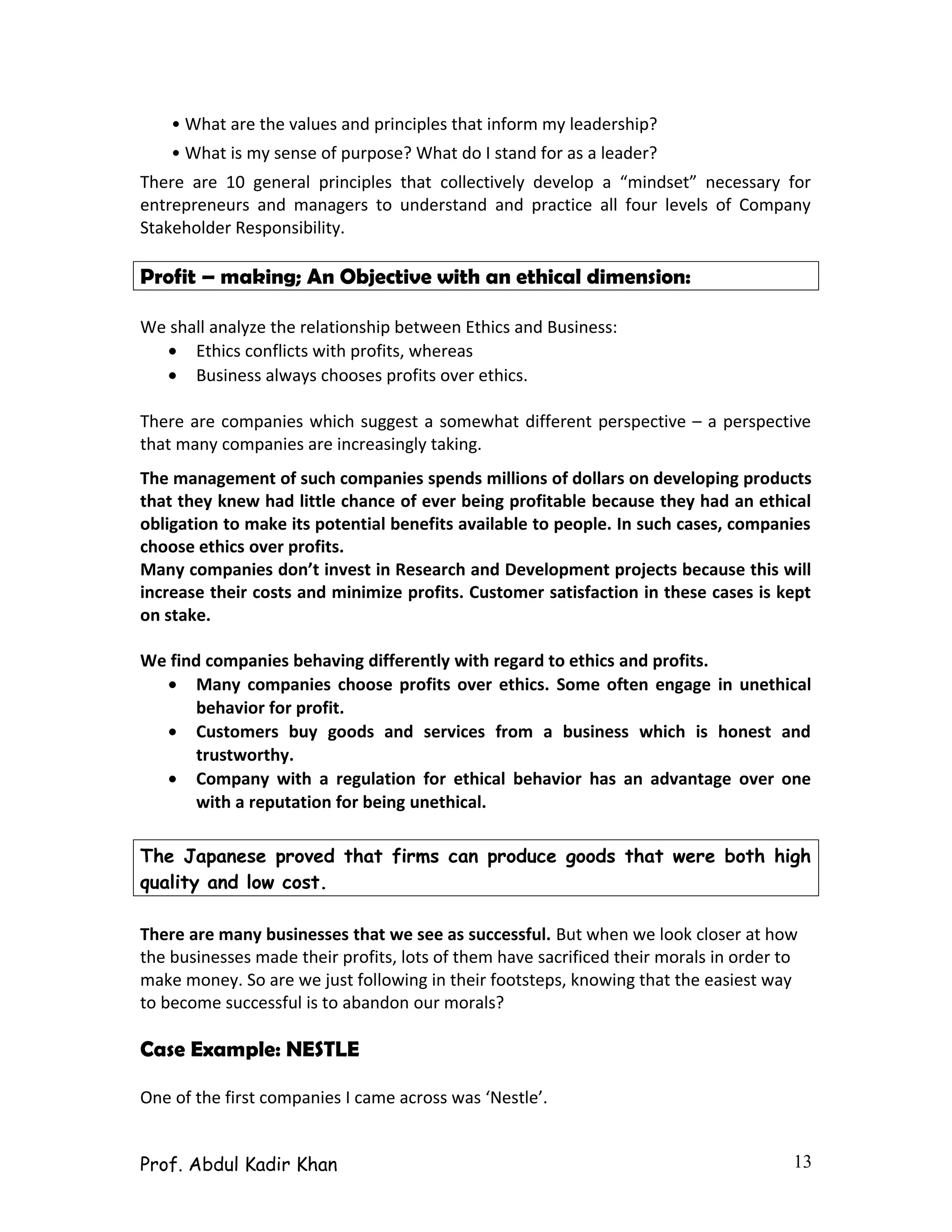 Business ethics | DOC | Business | Business and Finance