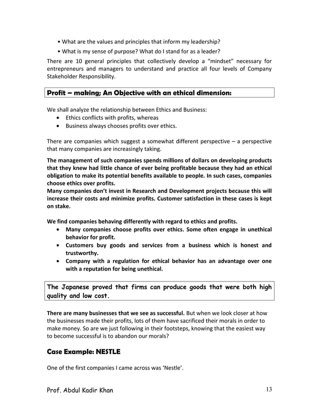 Business ethics | DOC