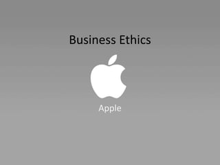Apple As UnEthical .Foxxcon China! | PPTX