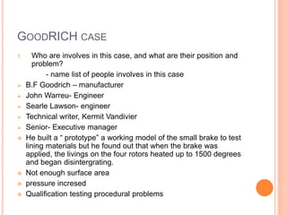 Business ethics presentation of Goodrich | PPTX