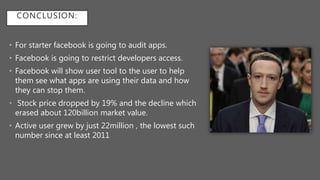Current Ethical Issues in Business. (Facebook/Cambridge Analytica ...
