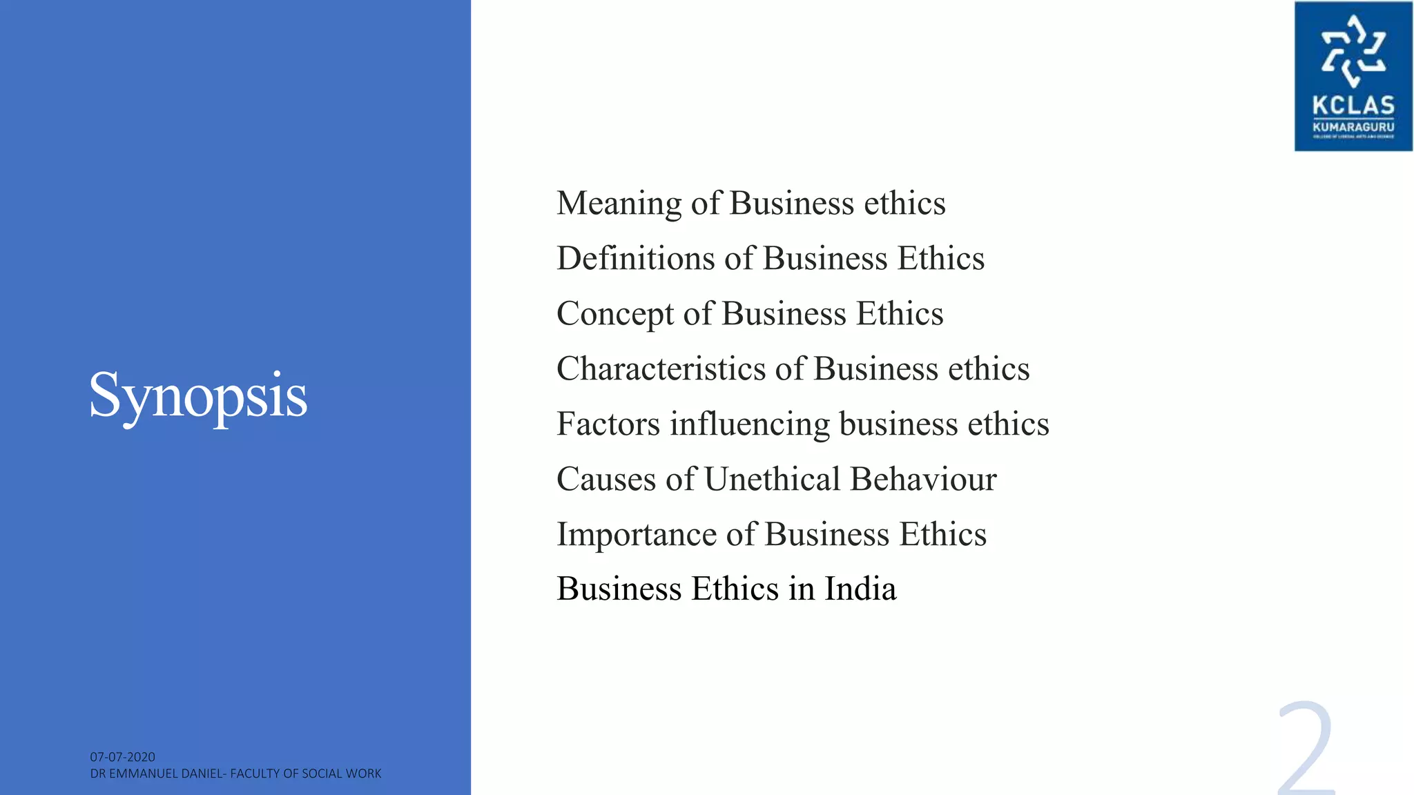 Business Ethics | PPTX