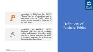 Business Ethics | PPTX