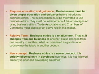 Introduction to Business Ethics | PPTX