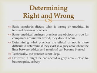 Business Ethics (BE), Ethical Business (EB) | PPTX