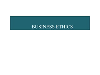 Business Ethics for Management Business. | PPTX