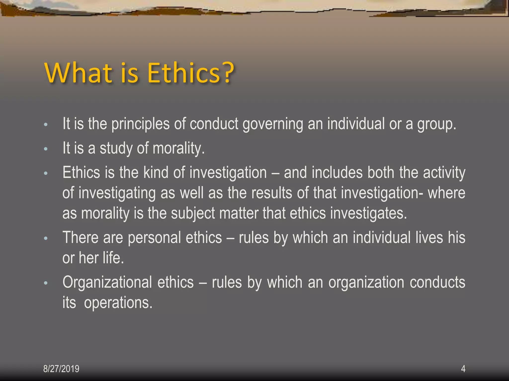 Business ethics an introduction-jothisj | PPTX
