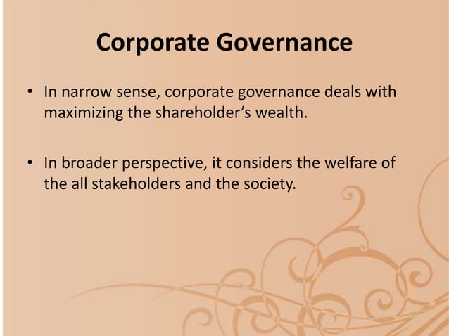 Business ethics and Corporate Governance | PPTX