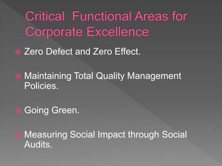 Business Ethics and Corporate Excellence | PPTX