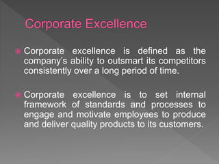 Business Ethics and Corporate Excellence | PPTX
