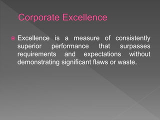 Business Ethics and Corporate Excellence | PPTX