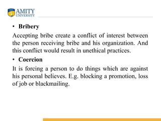 Business Ethics and Corporate Governance | PPTX