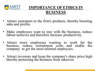 Business Ethics and Corporate Governance | PPTX