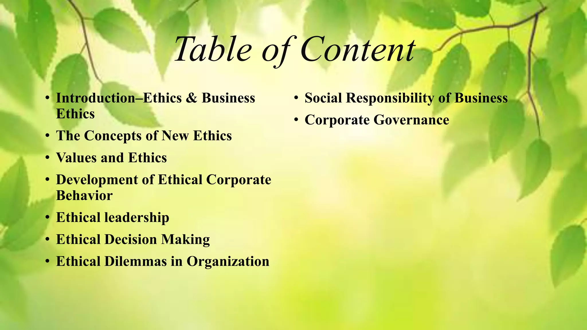 Business ethics and law | PPTX