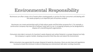 Business Ethics and Responsibility | PPTX