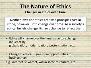 Business ethics and the legal environment | PPTX