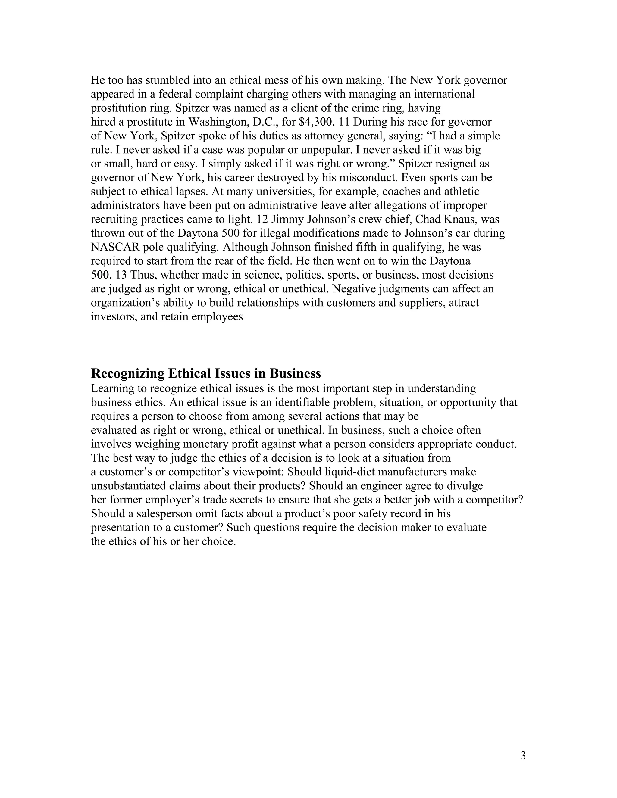 Business ethics assignment | DOC