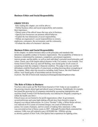 Business ethics assignment | DOC