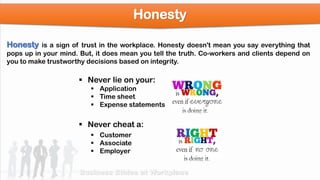Business ethics at workplace | PDF | Career Advice | Careers