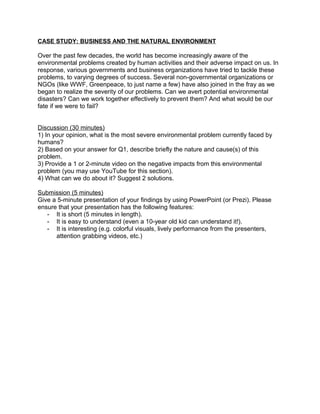 Business ethics case studies | PDF