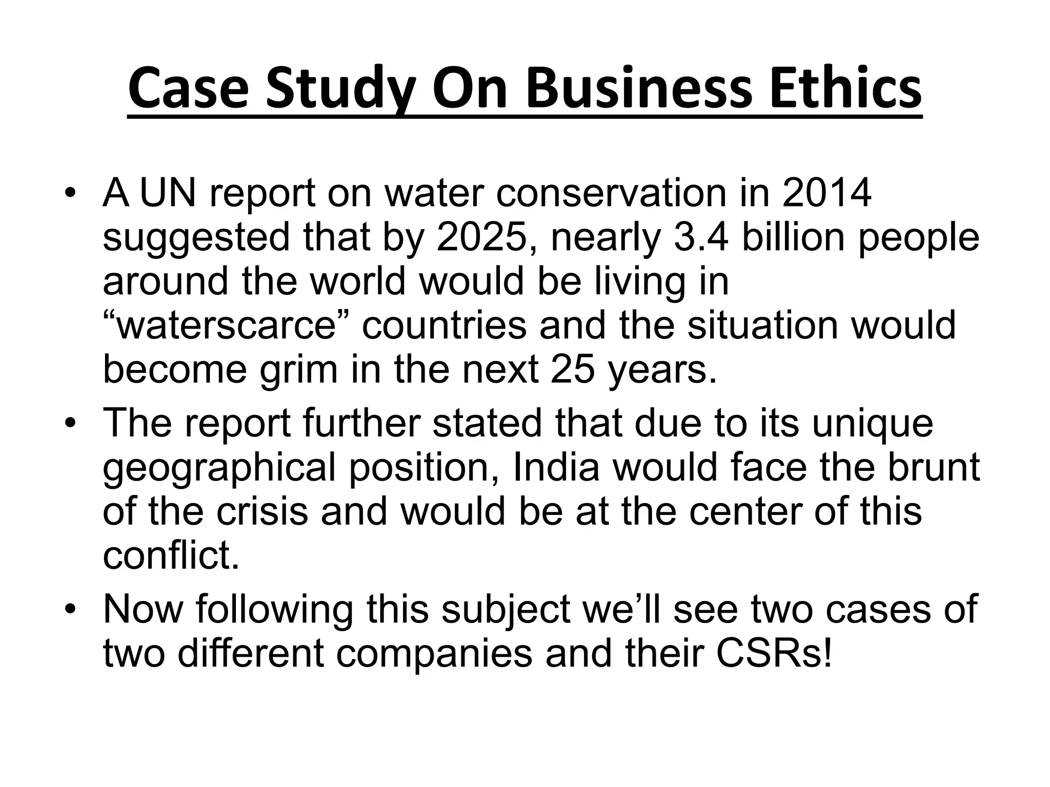 Business ethics case study | PPTX