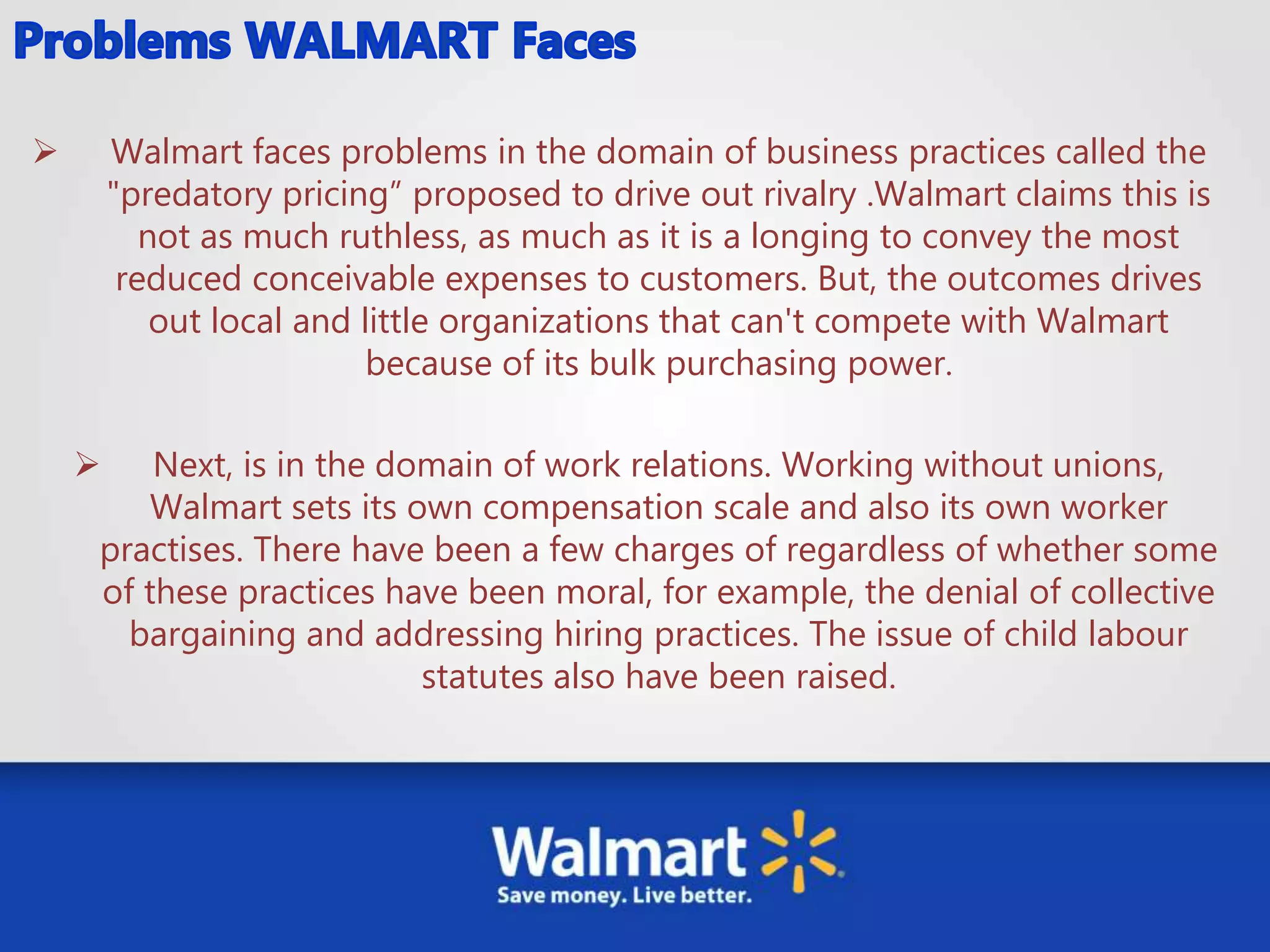 Business ethics case study on walmart | PPTX